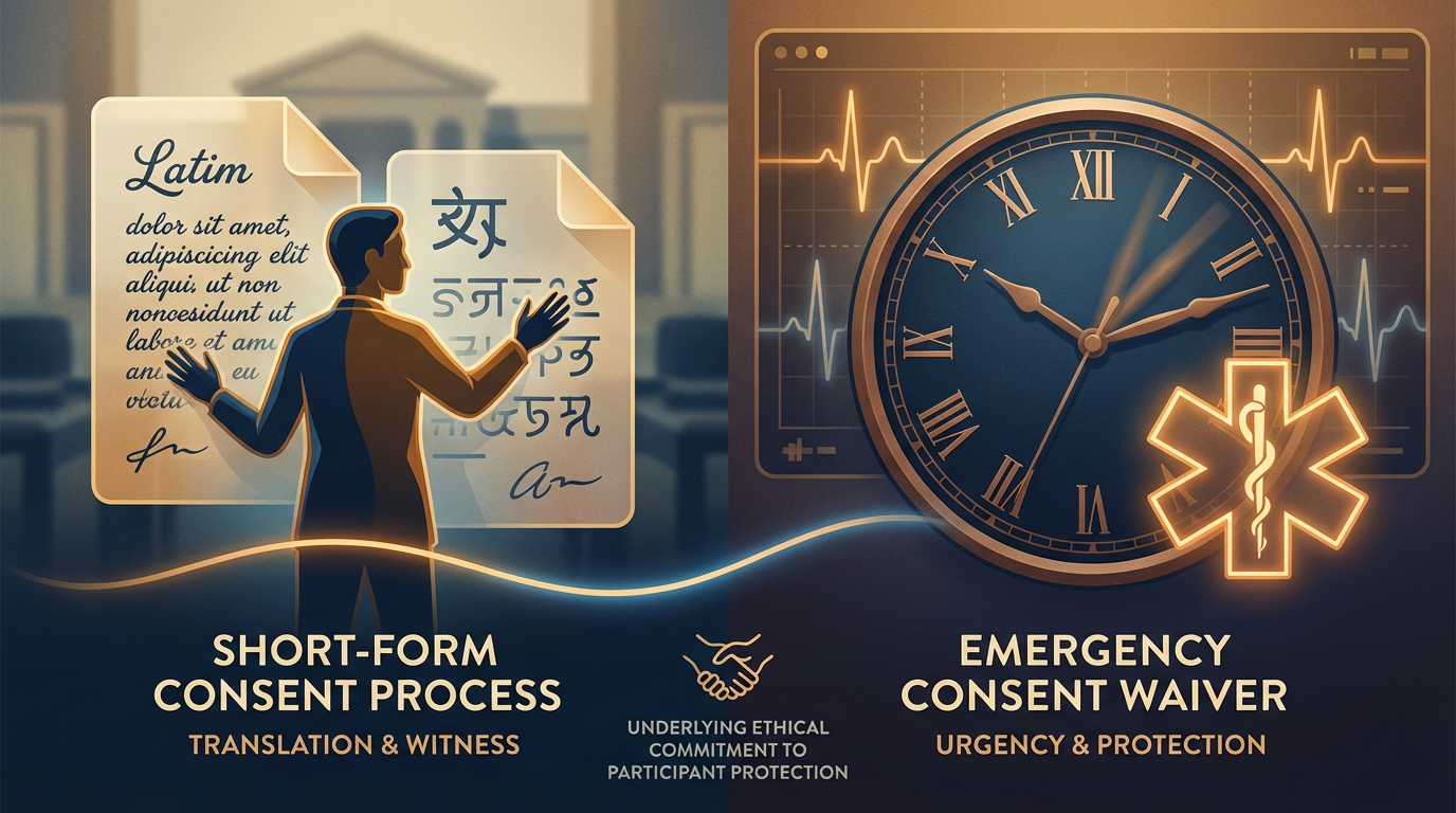 Short-Form Consent and Consent in Emergency Situations - Informed ...